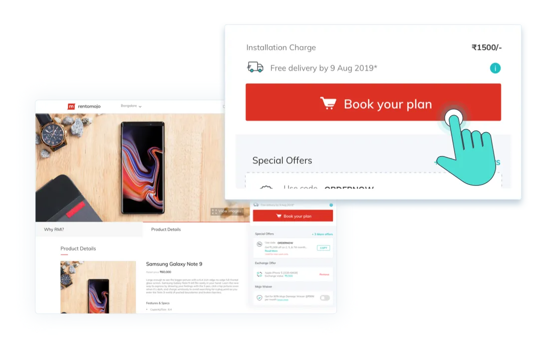 RentoMojo: Start Renting | Furniture, Appliances, Electronics